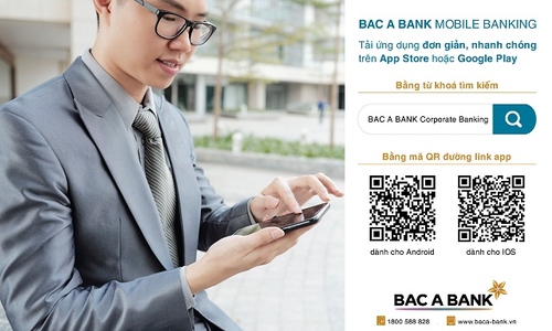 BAC A BANK ra mắt Mobile Banking dành cho Khách hàng Doanh nghiệp